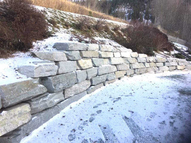 Natursteinsmur, Trondheim, Melhus - Gaula Graverservice AS